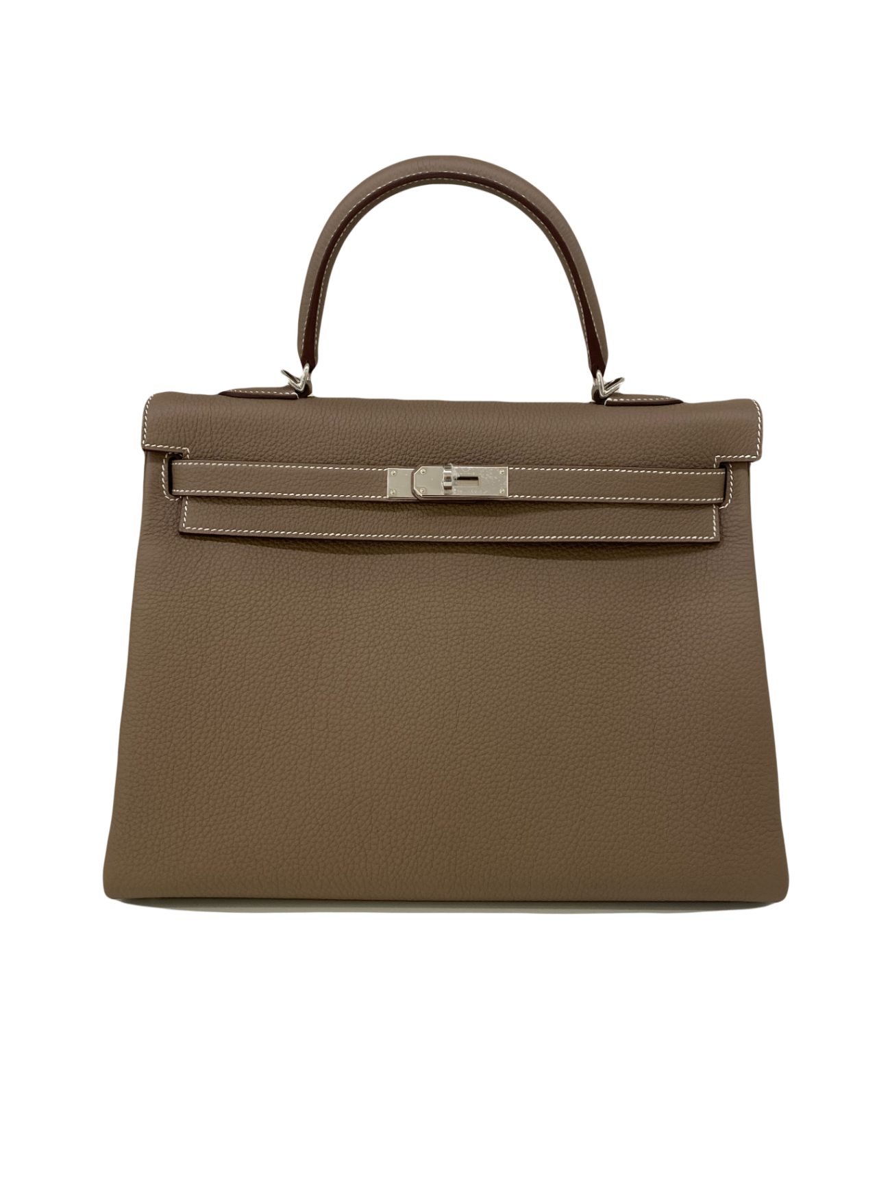 Hermès Kelly 35 Retourne Togo Etoupe PHW – PH Luxury Consignment